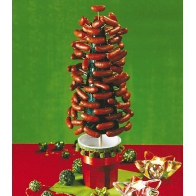 Christmas tree made out of mini-weiners | MATTHEW'S ISLAND