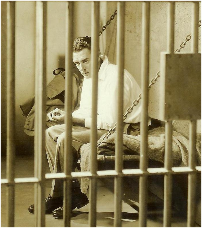 John Gilbert in jail, 1928 | MATTHEW'S ISLAND
