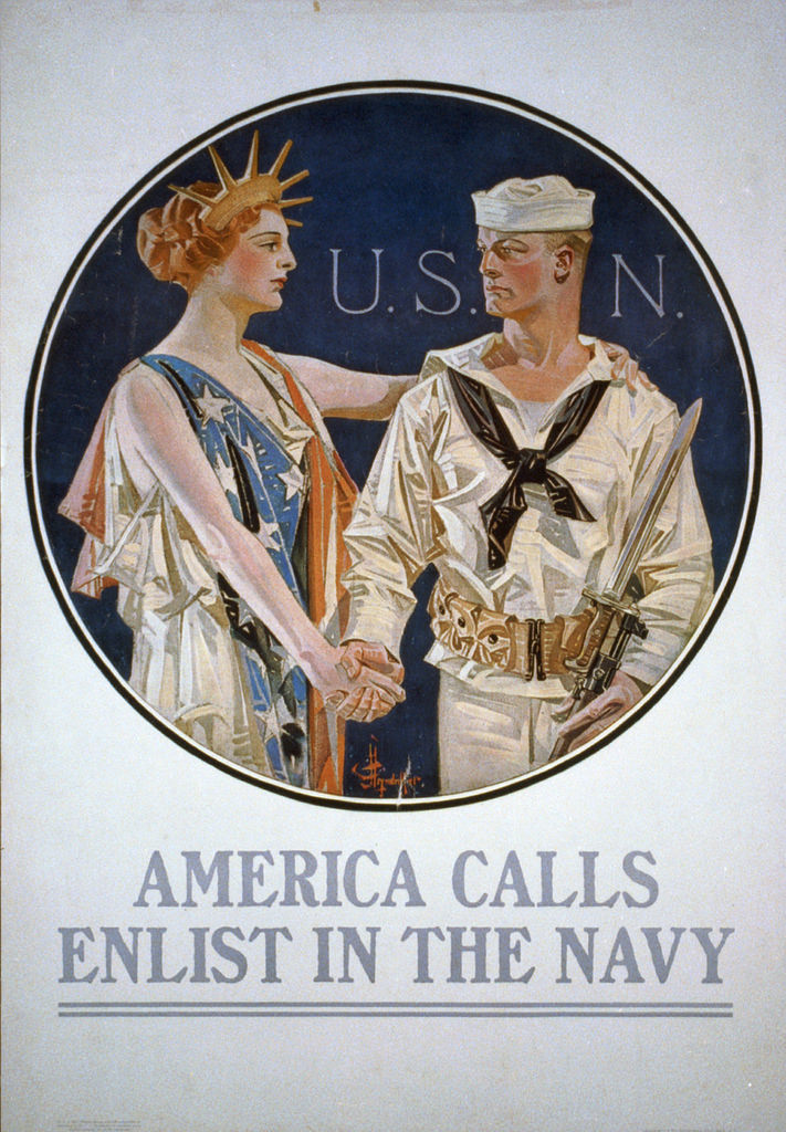 WWI US Navy recruitment poster by Leyendecker | MATTHEW'S ISLAND
