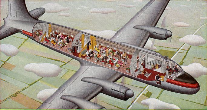 Cross-section of an airplane, Canada | MATTHEW'S ISLAND