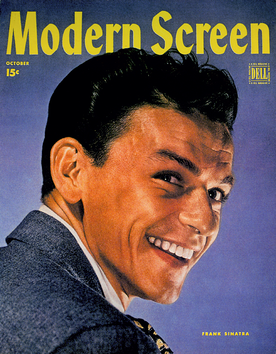 Young Frank Sinatra on the cover of ‘Modern Screen’, 1940s | MATTHEW'S ...