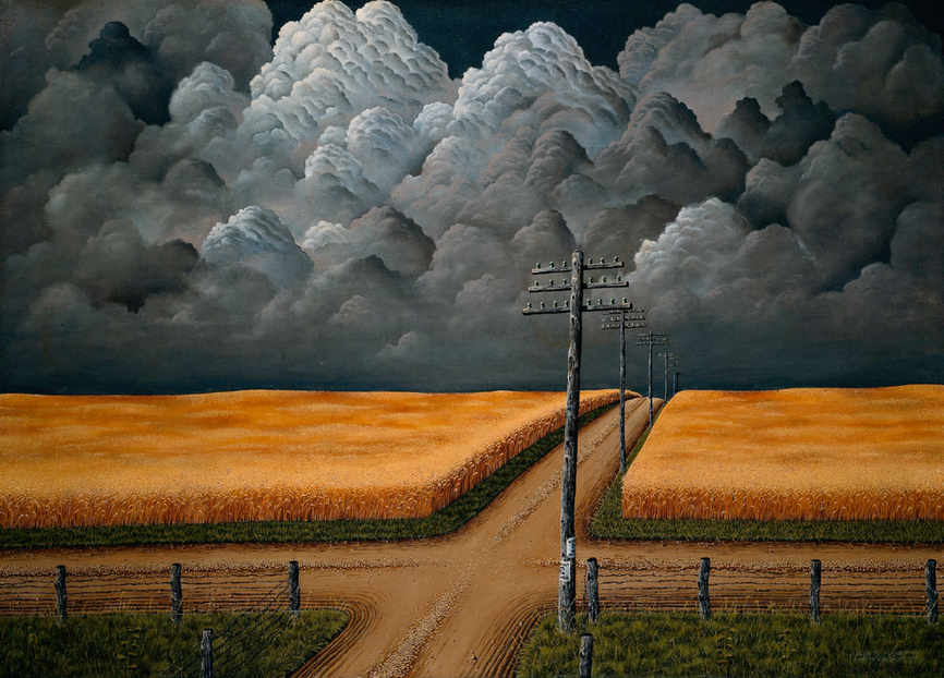 “Gray and Gold”, by American painter John Rogers Cox, 1942 | MATTHEW'S ...