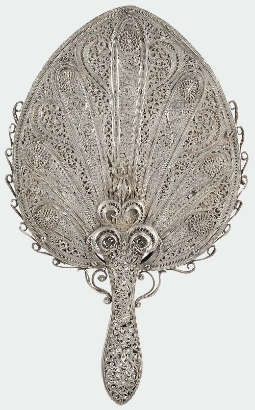 Silver backed fan from India | MATTHEW'S ISLAND