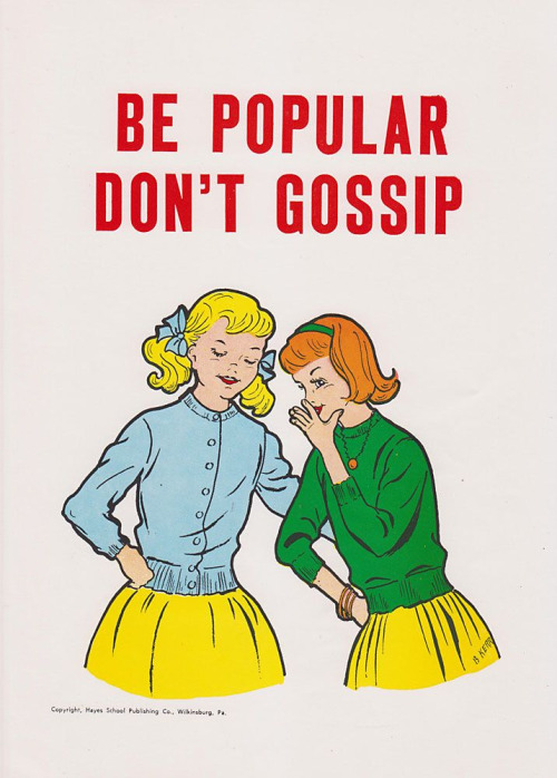 Be popular, don’t gossip | MATTHEW'S ISLAND