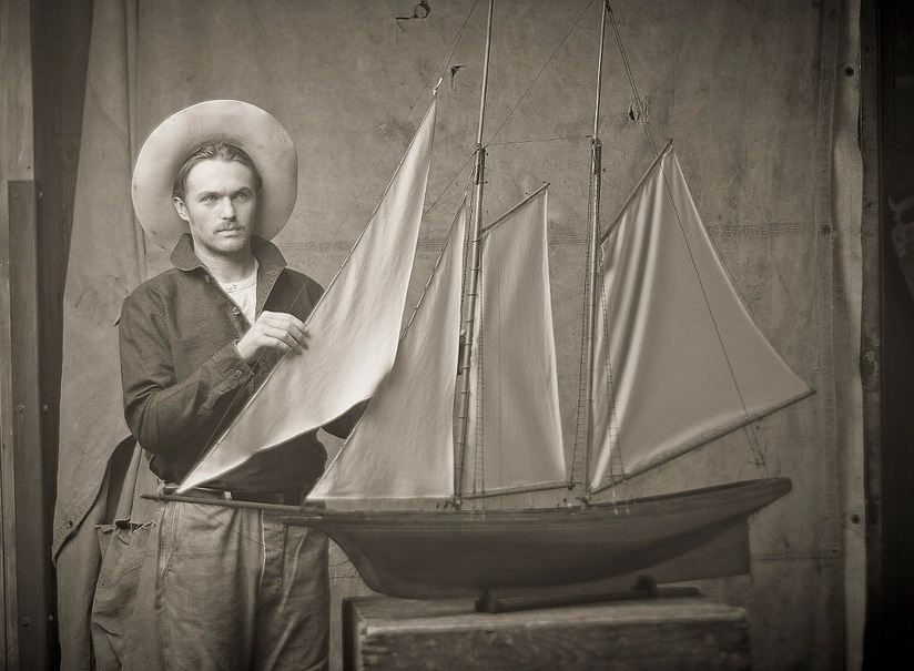 Man with a model boat | MATTHEW'S ISLAND