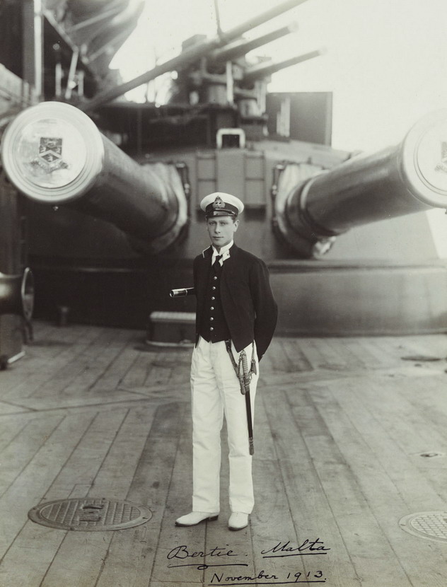 Prince George (later King George VI) on board a Royal Navy ship, 1913 ...