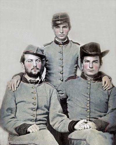 Trio of brothers in the Confederate Army, US Civil War | MATTHEW'S ISLAND