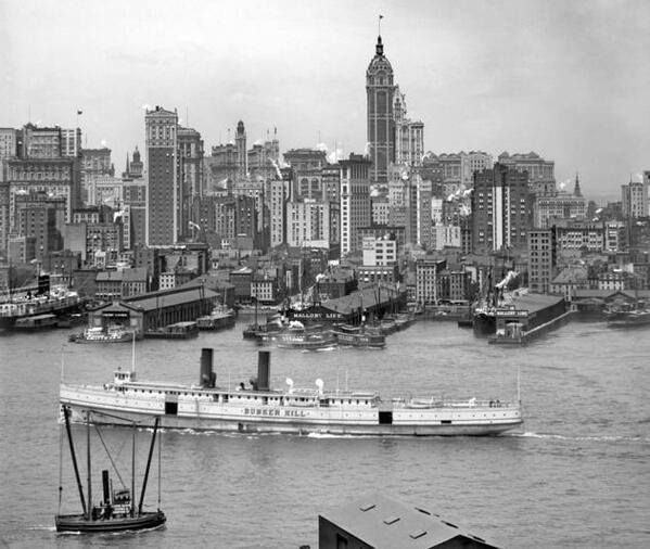 Waterfront scene, NYC, 1908 | MATTHEW'S ISLAND