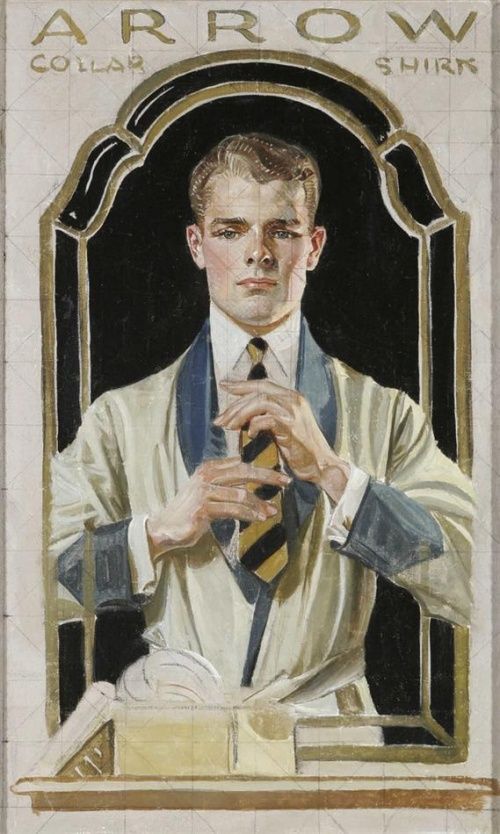 Leyendecker study for an illustration for Arrow collars & shirts ...