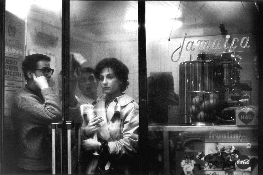 Woman in a cafe window, Florence, Italy, by Alfa Castaldi, 1958 ...