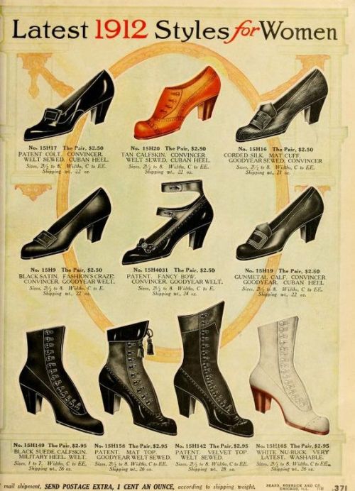 1912 Women’s shoe styles | MATTHEW'S ISLAND