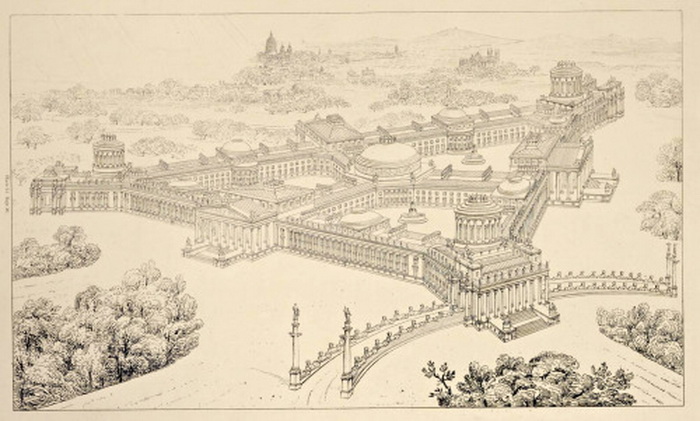 Drawings of proposed grand building projects | MATTHEW'S ISLAND