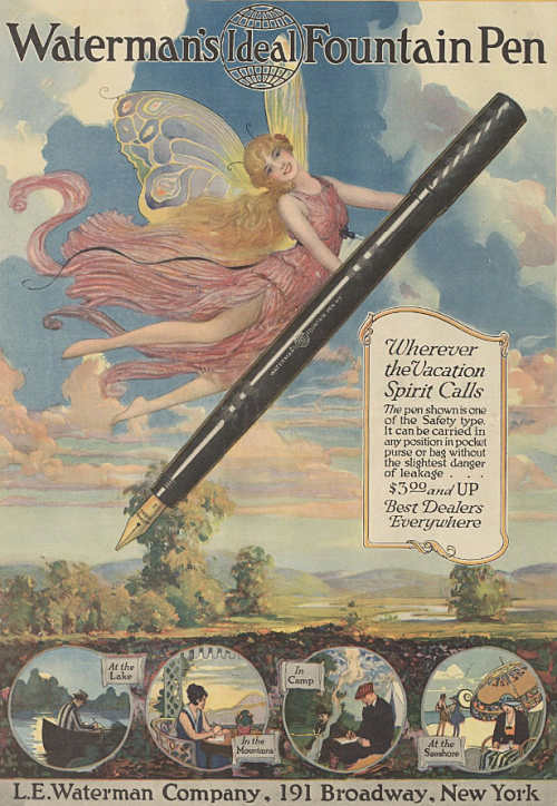 Fountain pen ad, circa 1900 | MATTHEW'S ISLAND