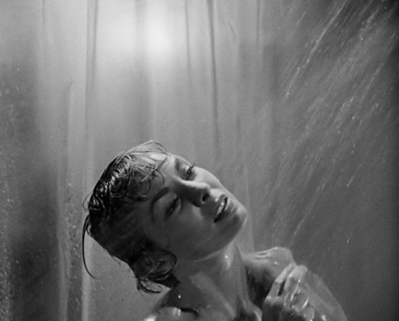 Janet Leigh in the shower scene of Alfred Hitchcock’s “Psycho”, 1960 ...