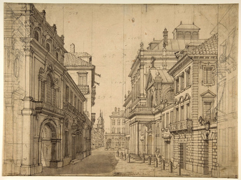 Design for a theatre stage set of an Italian cityscape | MATTHEW'S ISLAND