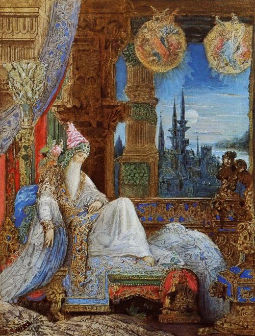 “The Dream Haunting the Mogul” by Gustave Moreau, 1881 | MATTHEW'S ISLAND