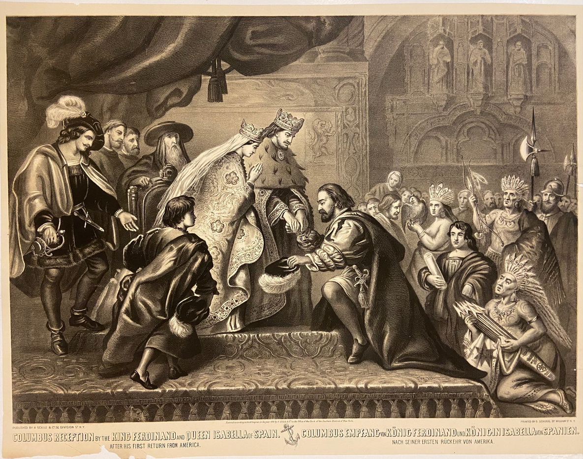 Reception of Columbus by King Ferdinand II and Queen Isabella I of ...