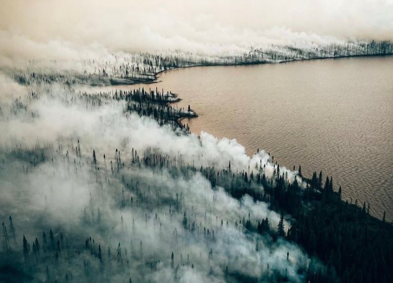 Forest fires in northern Québec, July, 2023 | MATTHEW'S ISLAND